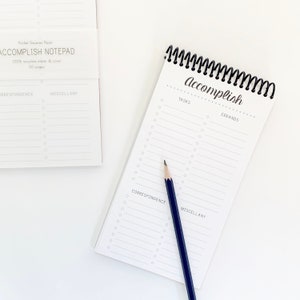 Accomplish Notepad to Do List - Etsy