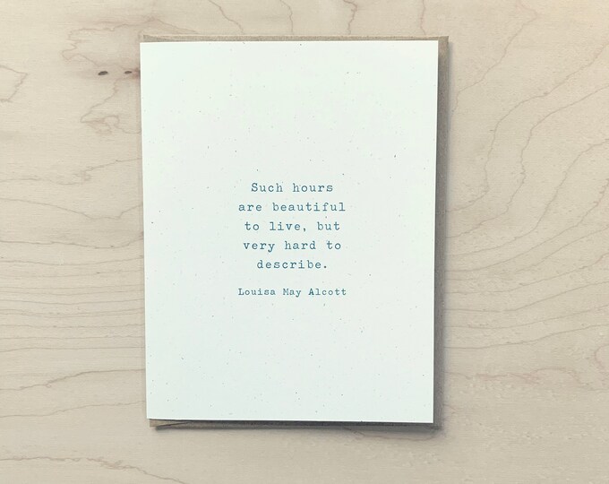 Such Hours | Greeting Card - Etsy