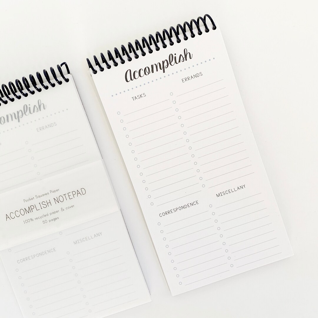 Accomplish Notepad to Do List - Etsy