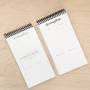 Accomplish Notepad to Do List - Etsy