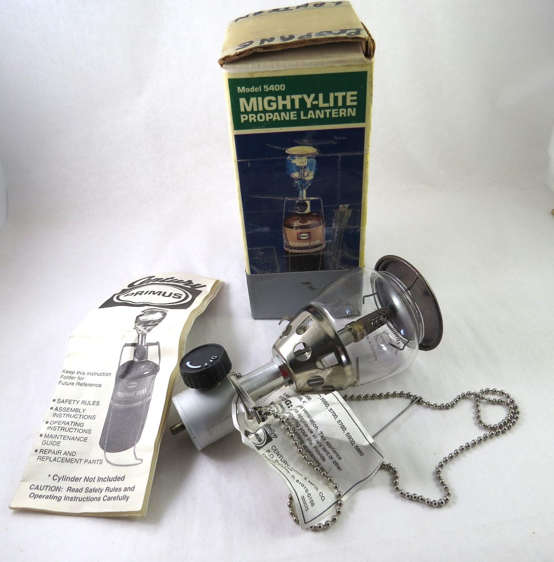 Century Primus 5400 Lantern Mighty-lite Propane Lantern, Instructions and Box, Camping Light - Etsy