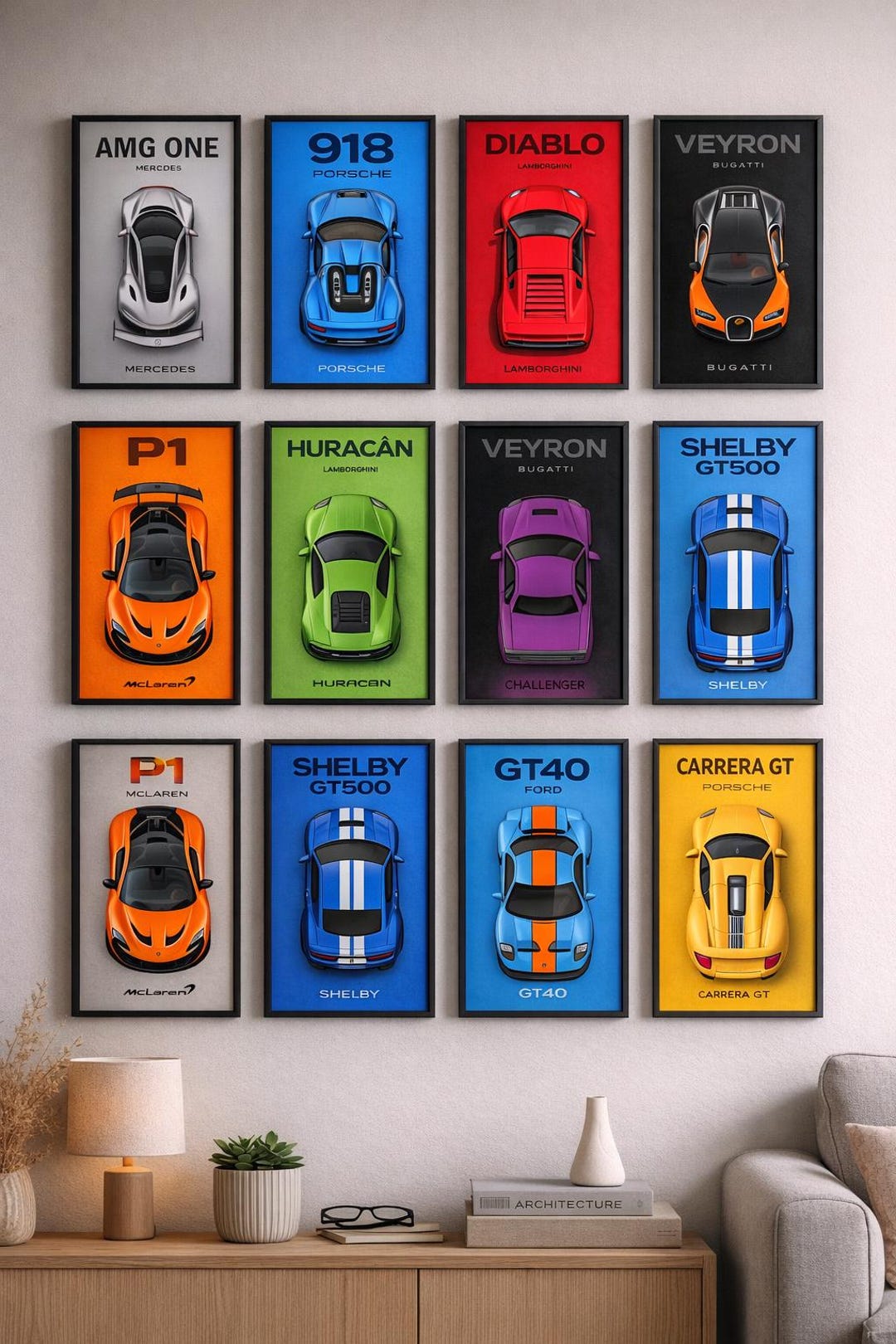 Custom Car Poster | 2D Block Style Car Art | Minimalist Automotive ...