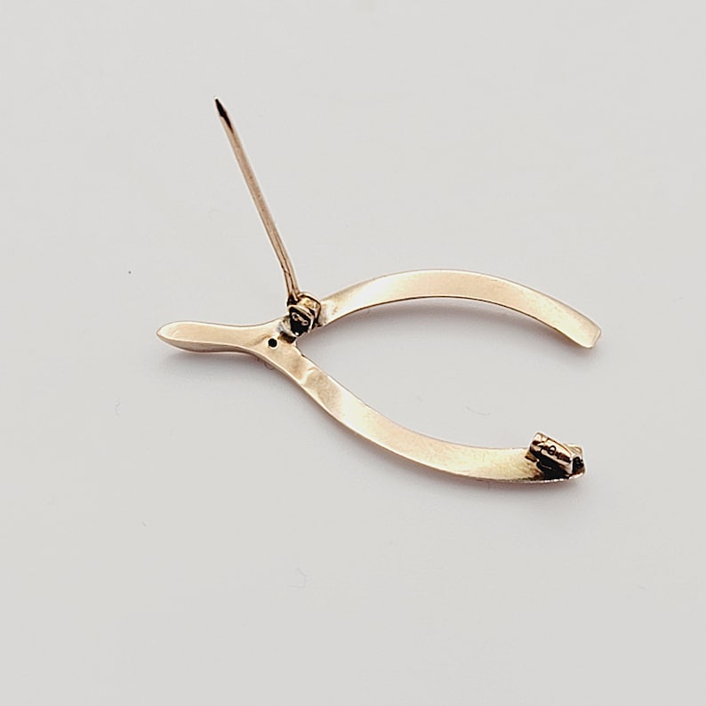 10kt Rose Gold Wishbone Brooch Pin Edwardian Victorian 1.0 Gr - Etsy Canada