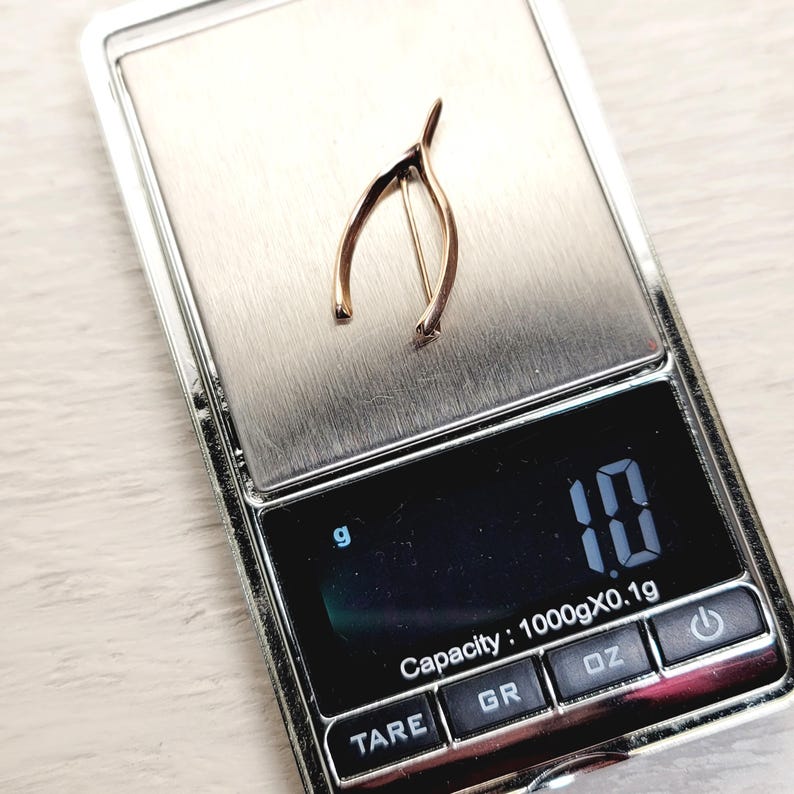 10kt Rose Gold Wishbone Brooch Pin Edwardian Victorian 1.0 Gr - Etsy Canada