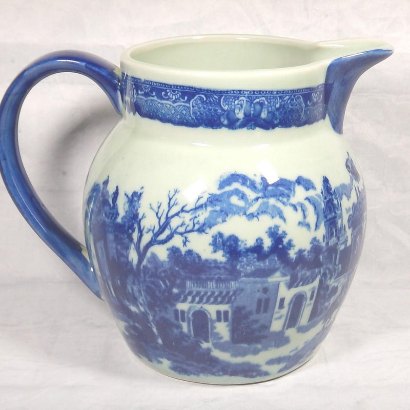 Flow Blue Pitcher - Etsy