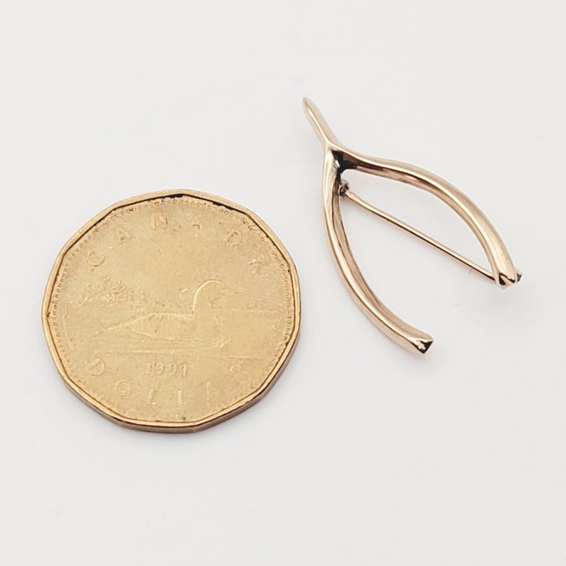 10kt Rose Gold Wishbone Brooch Pin Edwardian Victorian 1.0 Gr - Etsy Canada
