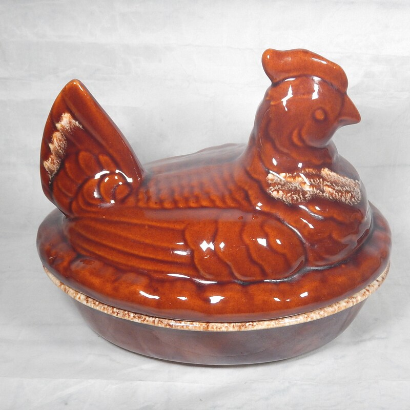 Pottery Chicken - Etsy