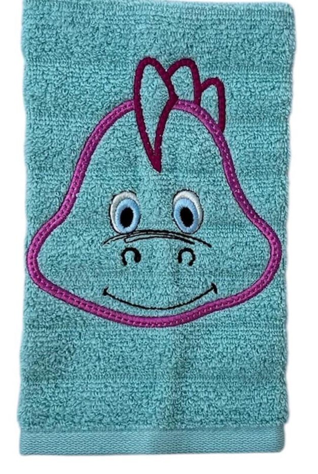 Kids Bathtime Buddy, Dragon Washcloth Puppet, Cute Kids Gifts, Mint ...