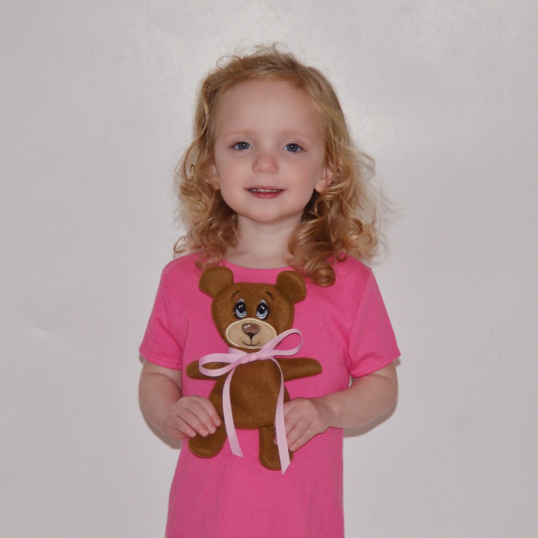 Teddy Bear Plushie, Gift for Kids, READY TO SHIP, Fleece Bear, Toys for ...