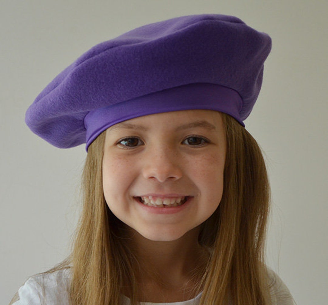 Kids French Beret CHOOSE COLOR Kids Costume Purple Beret All Ages Kids ...
