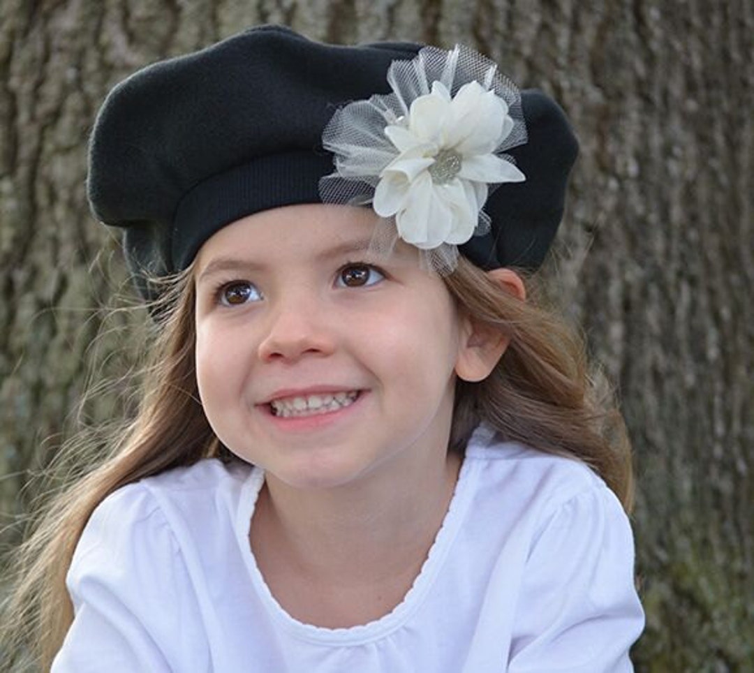 French Beret for Girls, CHOOSE COLOR, Outer Wear, Kids Hats, Photo Prop ...