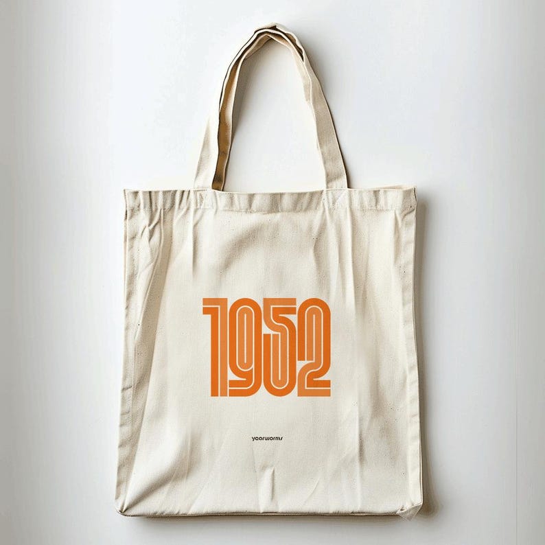 1952 Cotton Tote Bag - Etsy UK