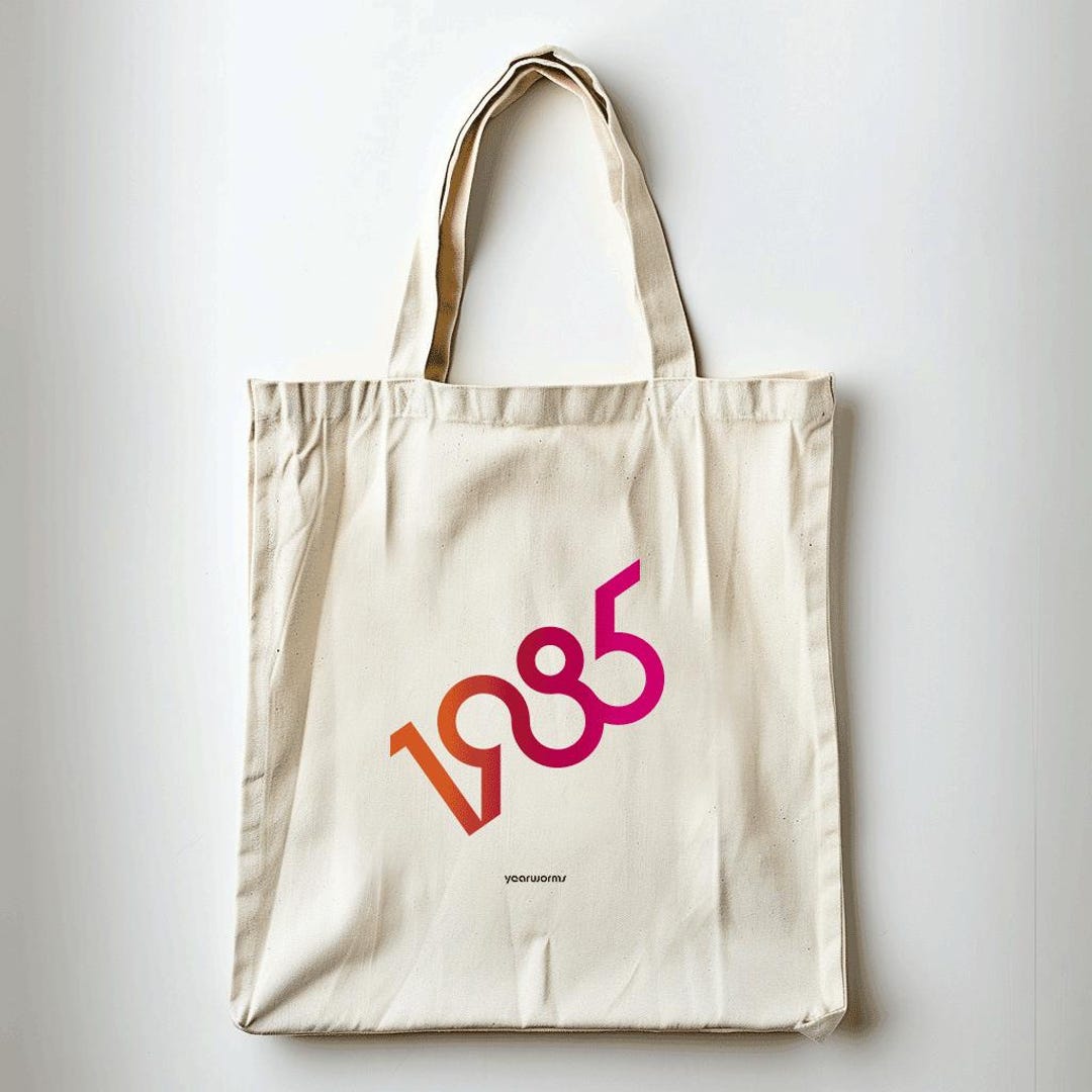 1985 Cotton Tote Bag - Etsy UK