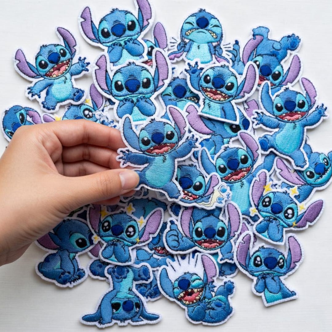 Stitch Embroidered Patch, Lilo and Stitch Iron on Patch, Cute Stitch ...