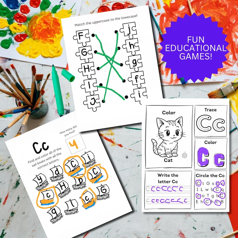 Alphabet Workbook A-Z | Preschool Letter Tracing Practice (digital ...