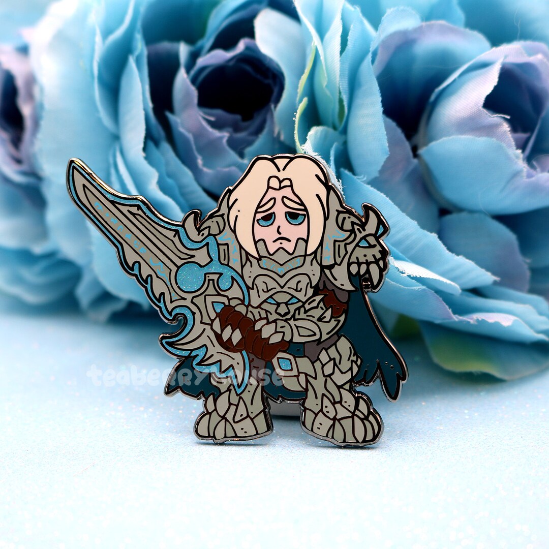 Anduin Fallen King Boss | World of Warcraft Shadowlands Fanart | Enamel ...