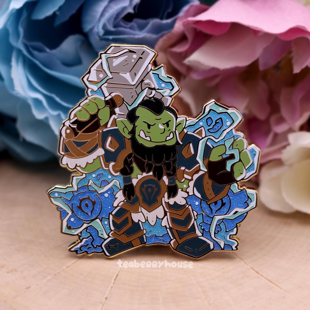 Thrall | Orc Shaman | World of Warcraft Fanart | Enamel Pin - Etsy