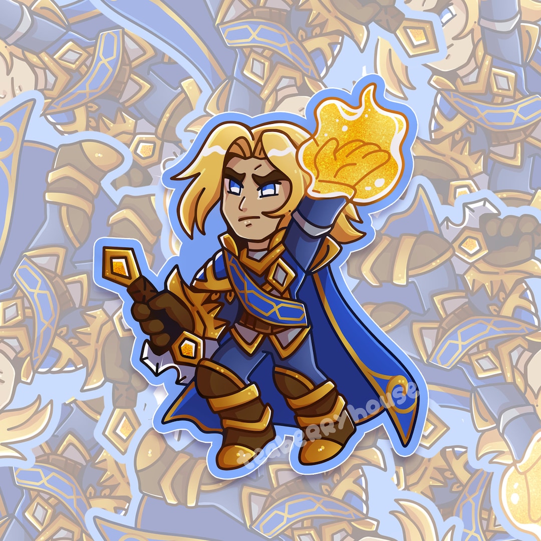 Anduin Wrynn World of Warcraft Fanart | Waterproof Vinyl Sticker - Etsy
