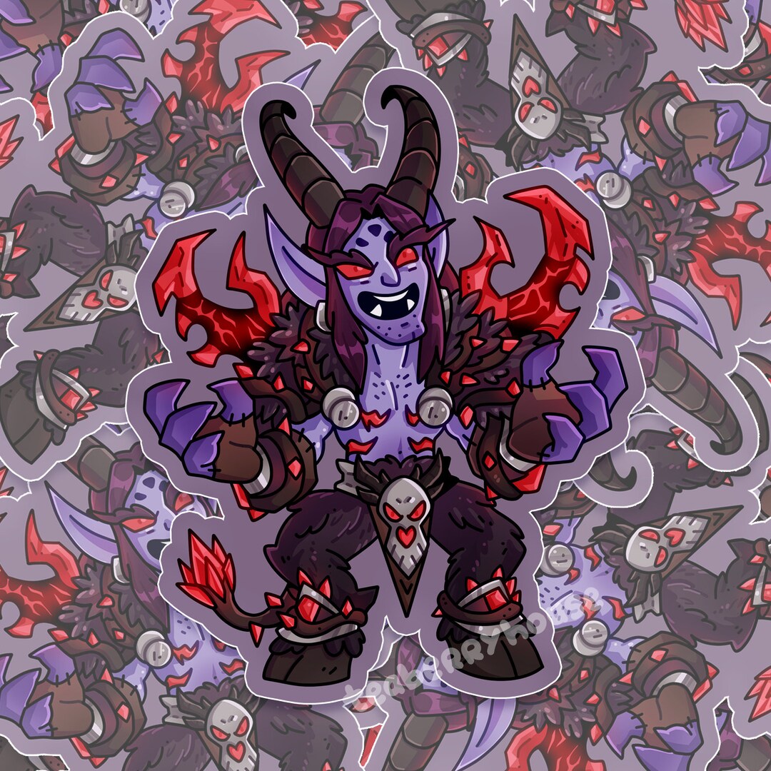 Xavius World of Warcraft Inspired Fanart Waterproof Vinyl Sticker - Etsy