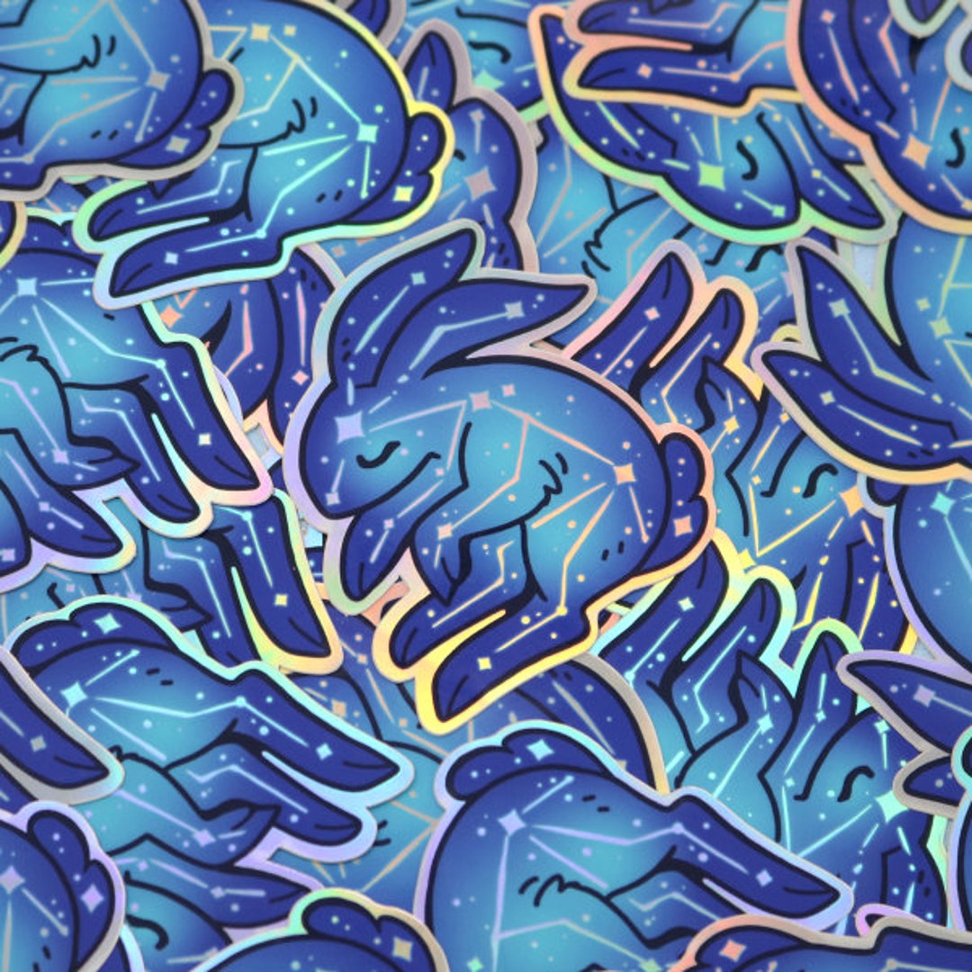 Celestial Bunny Rabbit World of Warcraft Holographic Fanart Waterproof ...