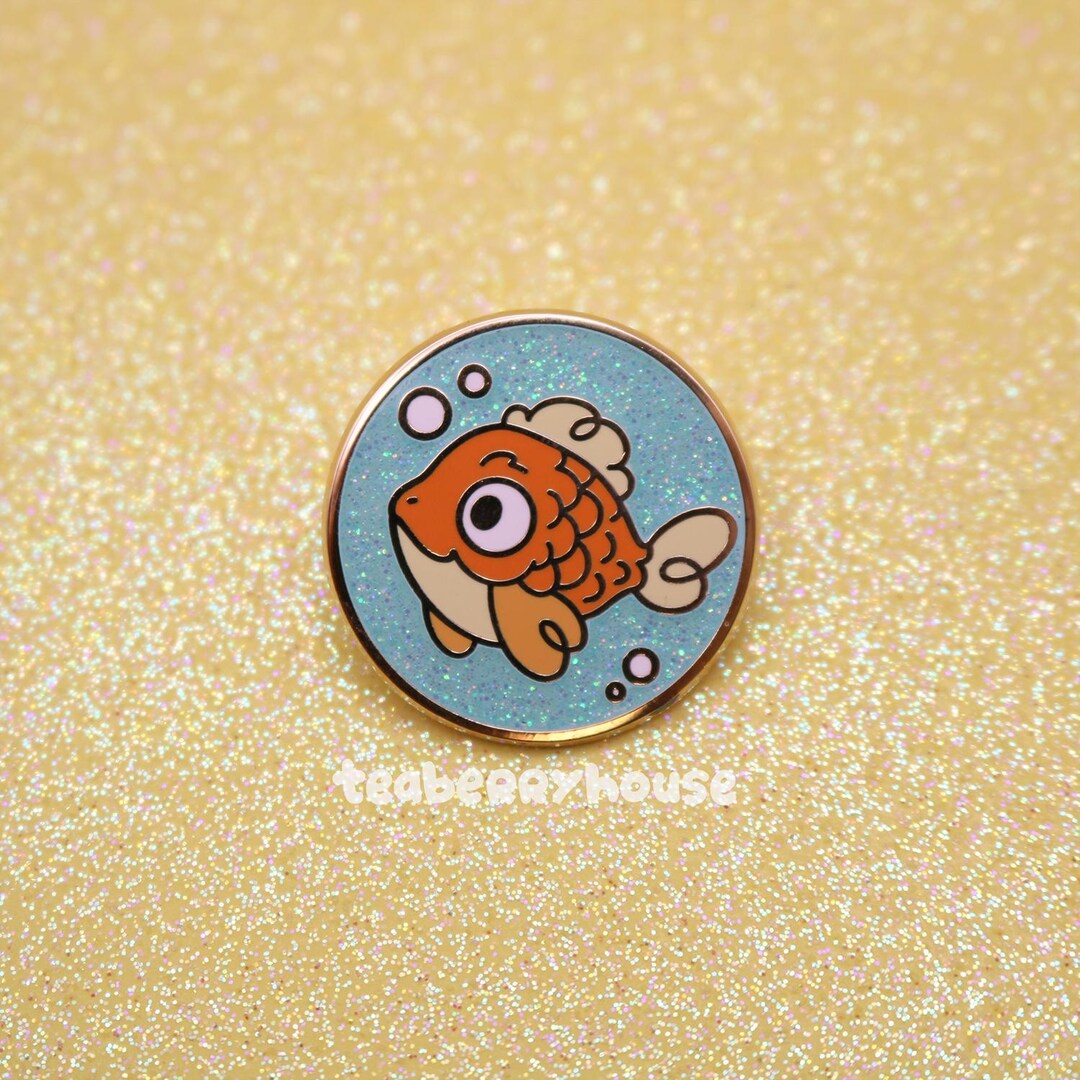 Tiny Goldfish | Pet | World of Warcraft Fanart | Mini Enamel Pin - Etsy