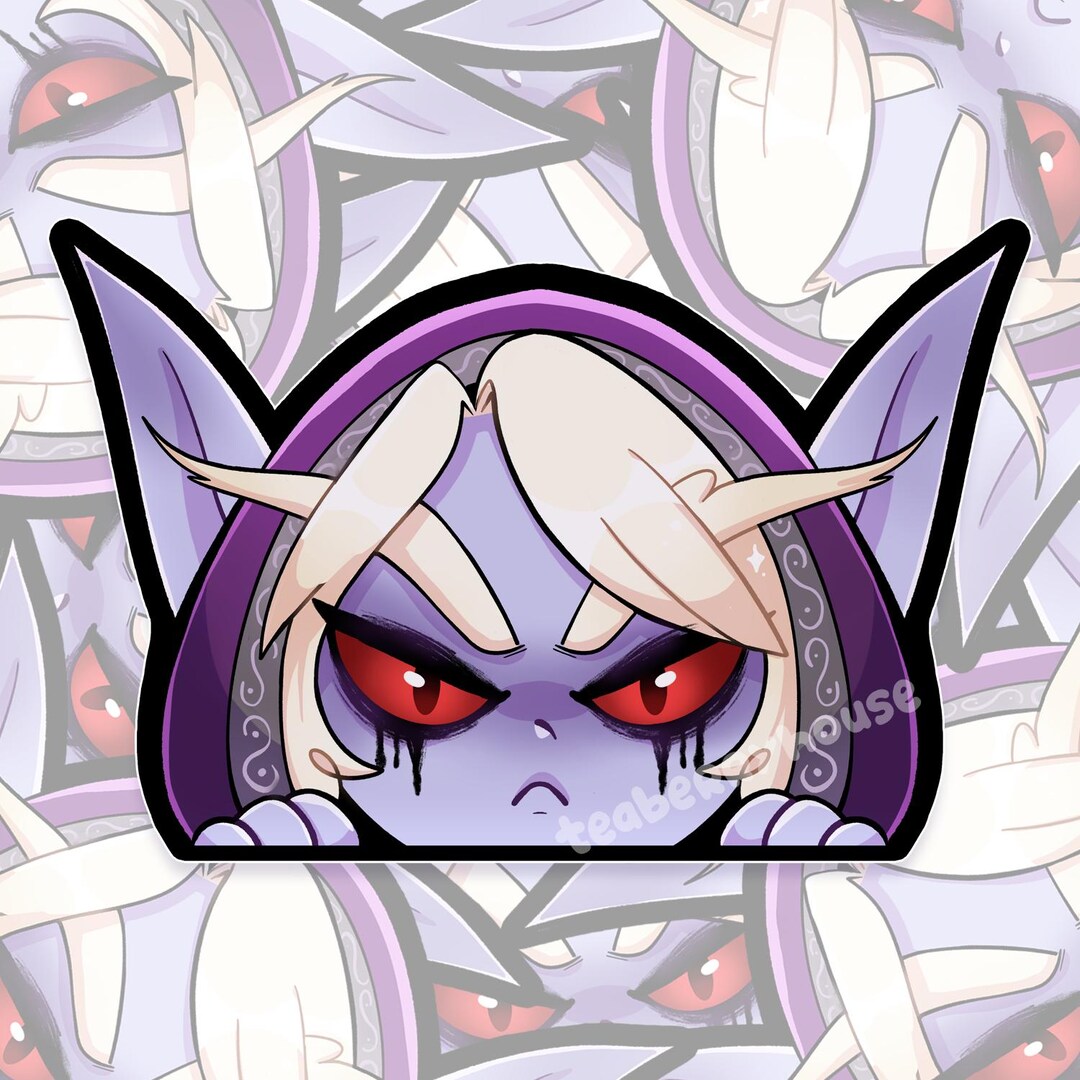 Sylvanas Anime Peeker | World of Warcraft Fanart | 5" Vinyl Sticker Car ...