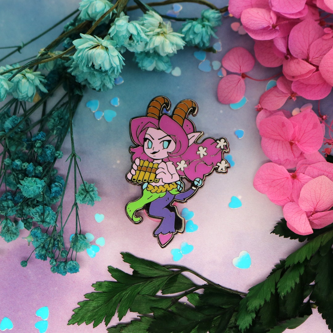 Satyr Monster Girl World Of Warcraft Fanart Enamel Pin Etsy
