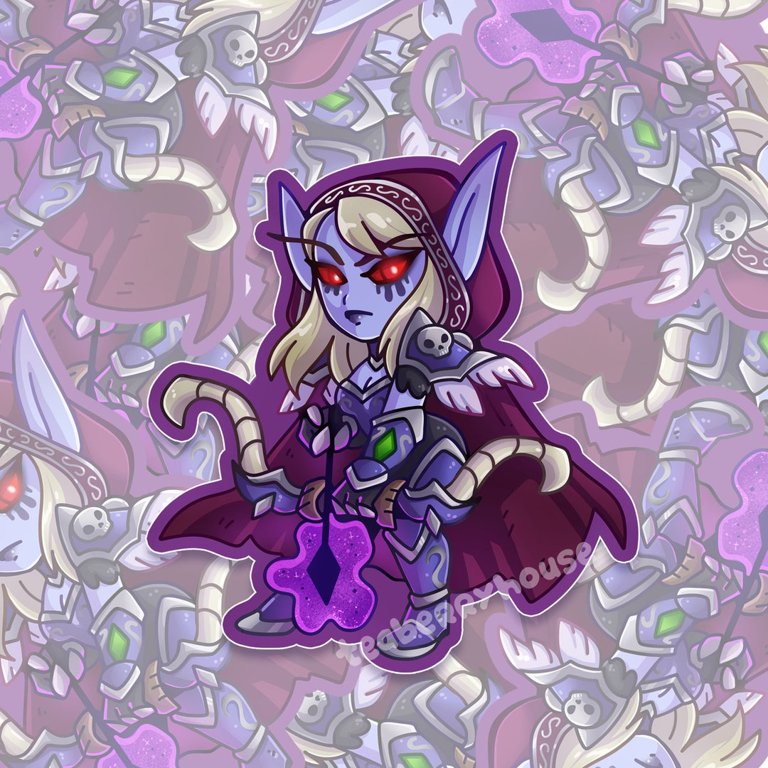 Sylvanas Chibi World of Warcraft Fanart Waterproof Vinyl Sticker - Etsy
