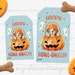 PRINTABLE Happy Howl-oween Puppy Gift Tag Instant Download Halloween ...