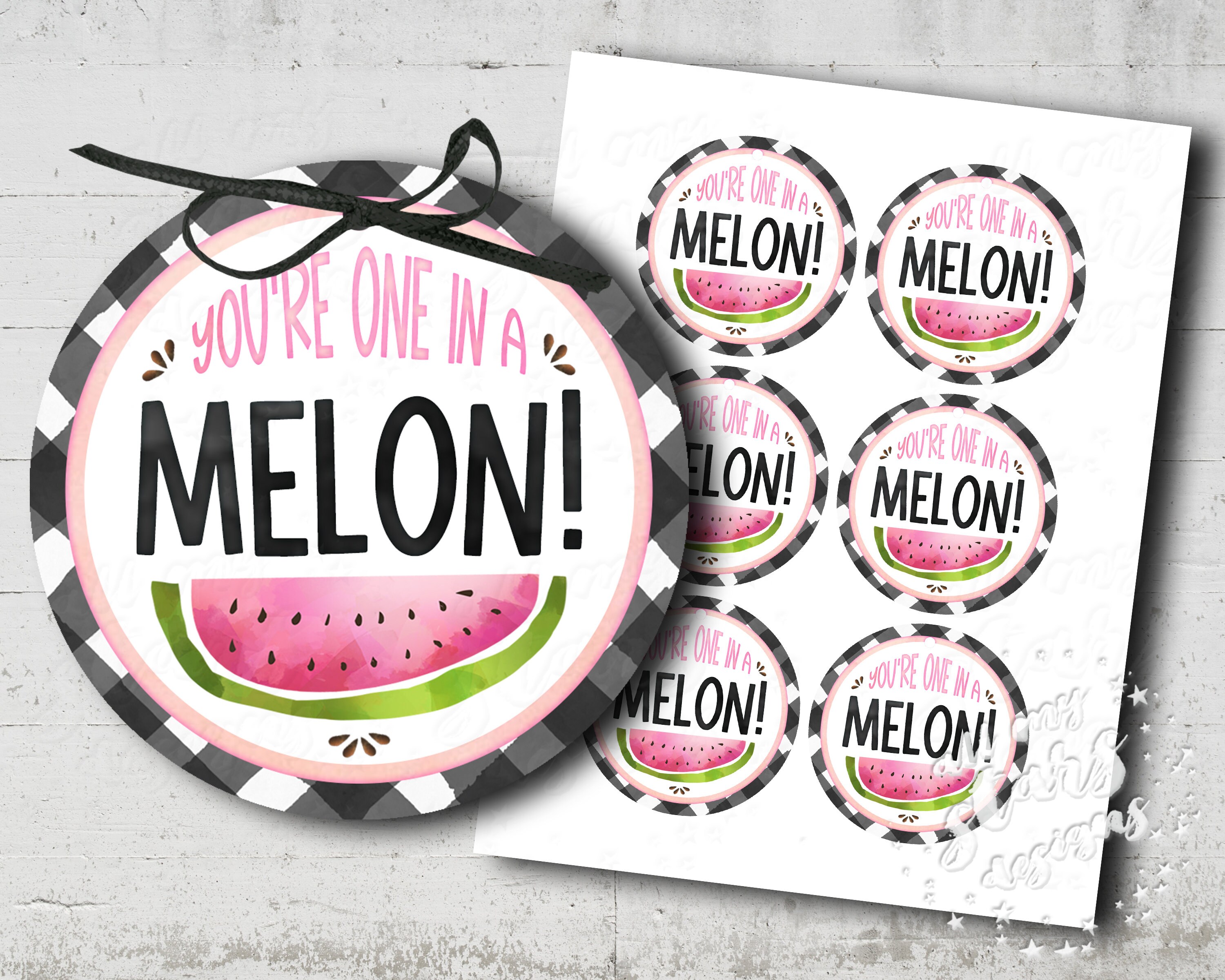 Youre One in a Melon Thank You - Etsy