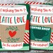 PRINTABLE Wishing You a LATTE LOVE for the Holidays! Coffee Gift Card ...