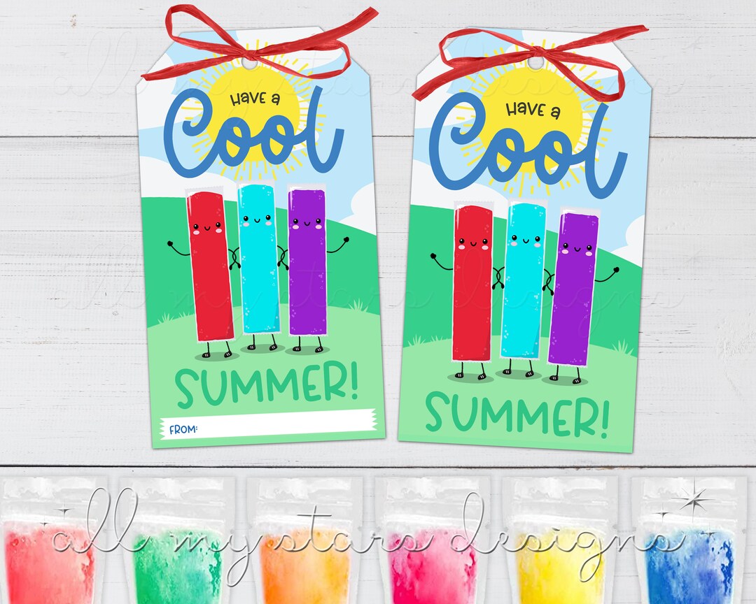 PRINTABLE Have a COOL Summer! Ice Pop Tag | Instant Download | Frozen ...