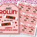 PRINTABLE Just ROLLIN' by to Say Happy Valentine's Day Candy Tag ...