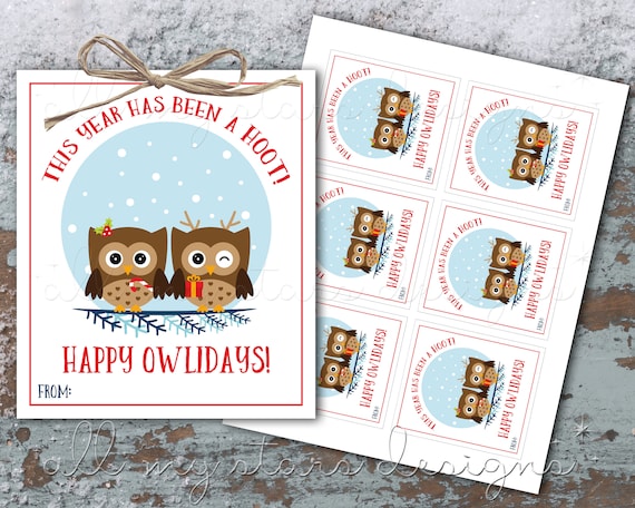 PRINTABLE This Year Has Been a HOOT Happy Owlidays Holiday | Etsy