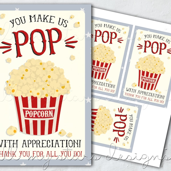 Teacher Appreciation Popcorn - Etsy
