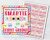 PRINTABLE You're Going to Be Such a SMARTIE in First - Etsy