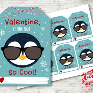 PRINTABLE Valentine I Think You're So Cool Sunglasses | Etsy