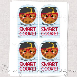PRINTABLE You Are Such a SMART COOKIE! Tag | Instant Download ...