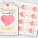PRINTABLE Teaching is a Work of Heart! Watercolor Heart Tag | Instant ...