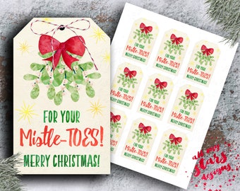For Your Mistle-toes Merry Christmas Hanging Tag Christmas | Etsy