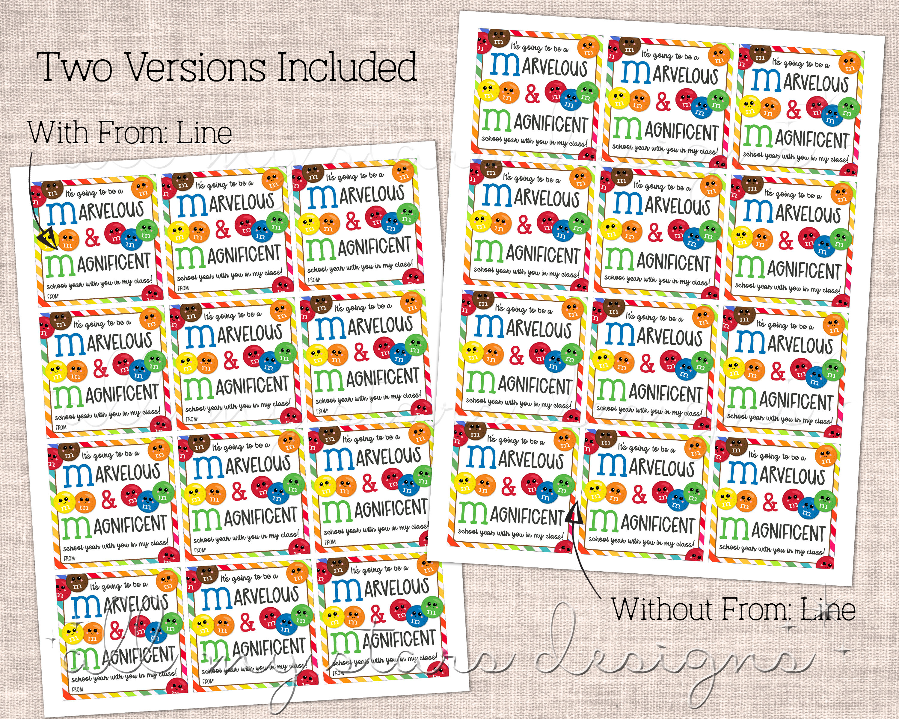 PRINTABLE It's Going to Be a Marvelous and Magnificent School Year With ...