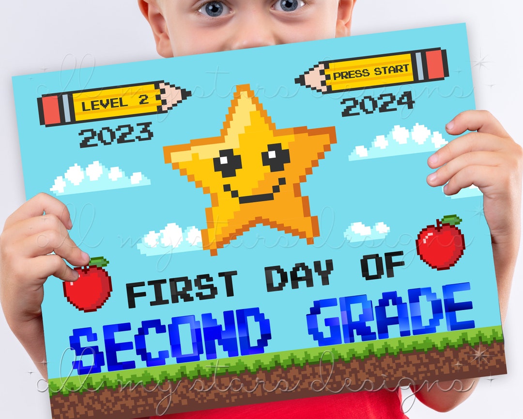PRINTABLE First Day Of Second Grade 2023 2024 Cute Video Game Etsy UK printable-first-day-of-second-grade-2023-2024-cute-video-game-etsy-uk