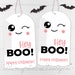 PRINTABLE Hey BOO Happy Halloween Cute Ghost Gift Tag - Etsy