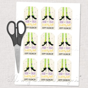 PRINTABLE Trick or Treat, Smell My Feet! Nail Polish Tag | Instant ...