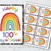 PRINTABLE Happy 100th Day of School Rainbow Tag Instant - Etsy