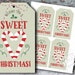 PRINTABLE Wishing You a SWEET Christmas Candy Cane Heart Tag | Etsy