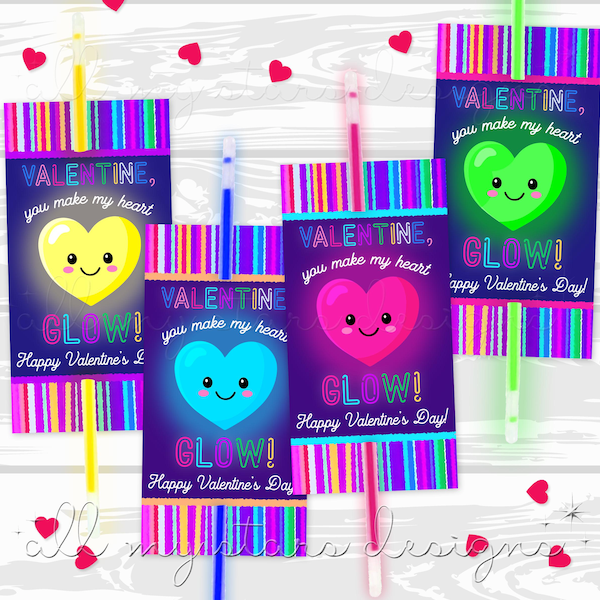 Valentines Day Glow Stick - Etsy