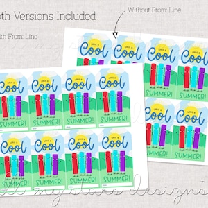 PRINTABLE Have a COOL Summer! Ice Pop Tag | Instant Download | Frozen ...