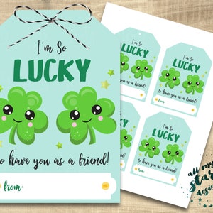I'm so LUCKY to Have You as a Friend! Tag | St. Patrick's Day Treat Tag ...