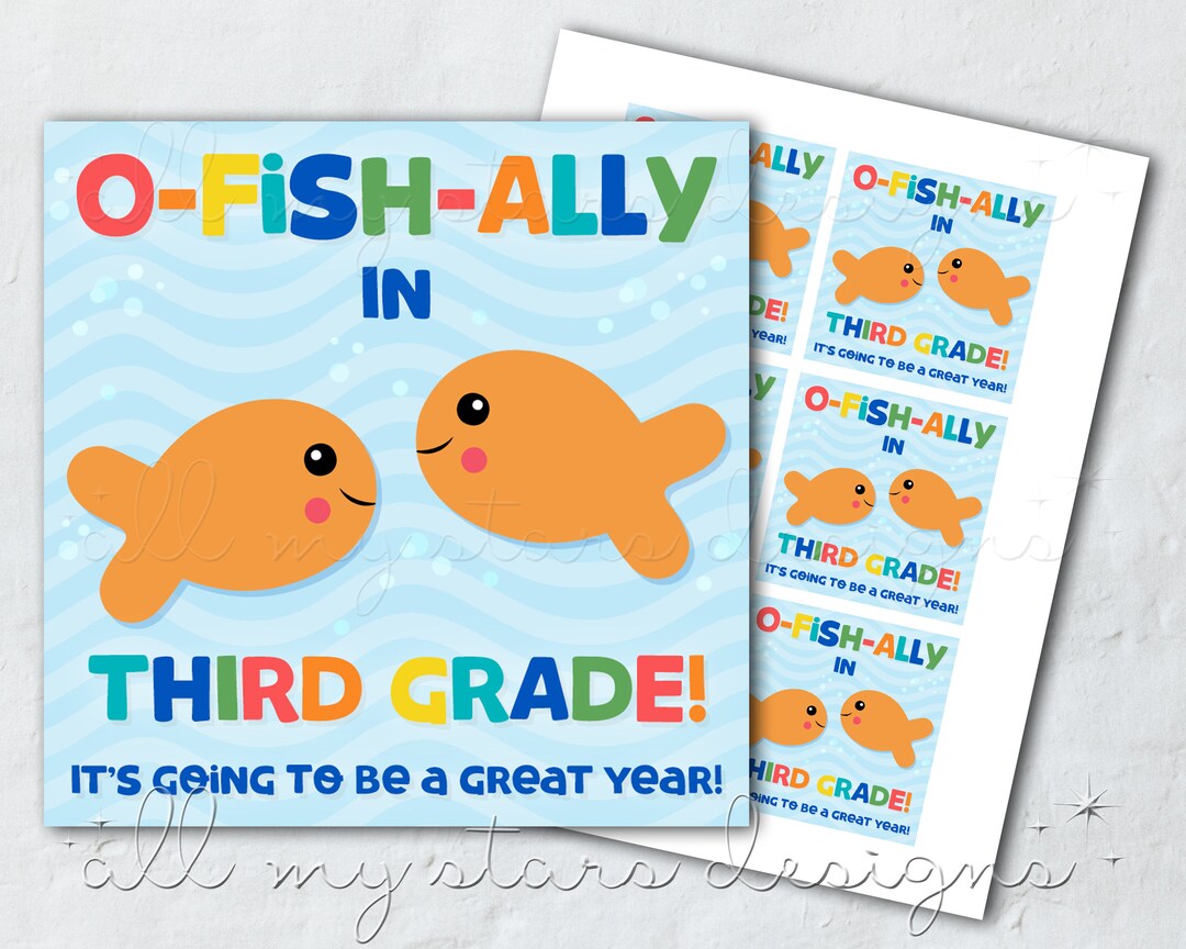 PRINTABLE O-fish-ally in THIRD Grade! It's Going to Be A Great Year ...
